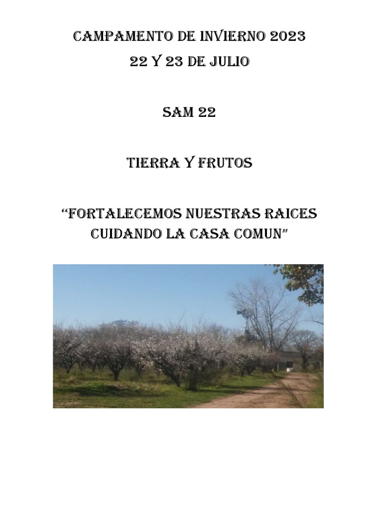 Programa Completo Campamento de Invierno 2023 | PDF | Riesgo | Valores