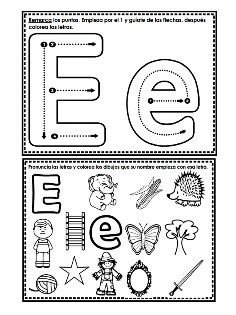 Actividades Vocal E | PDF