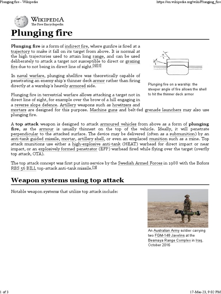 Plunging Fire | PDF