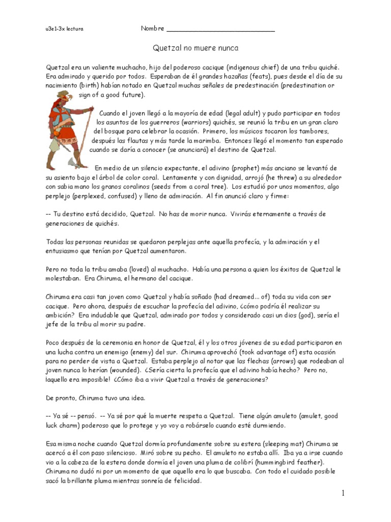 Quetzal No Muere Nunca 2 | PDF