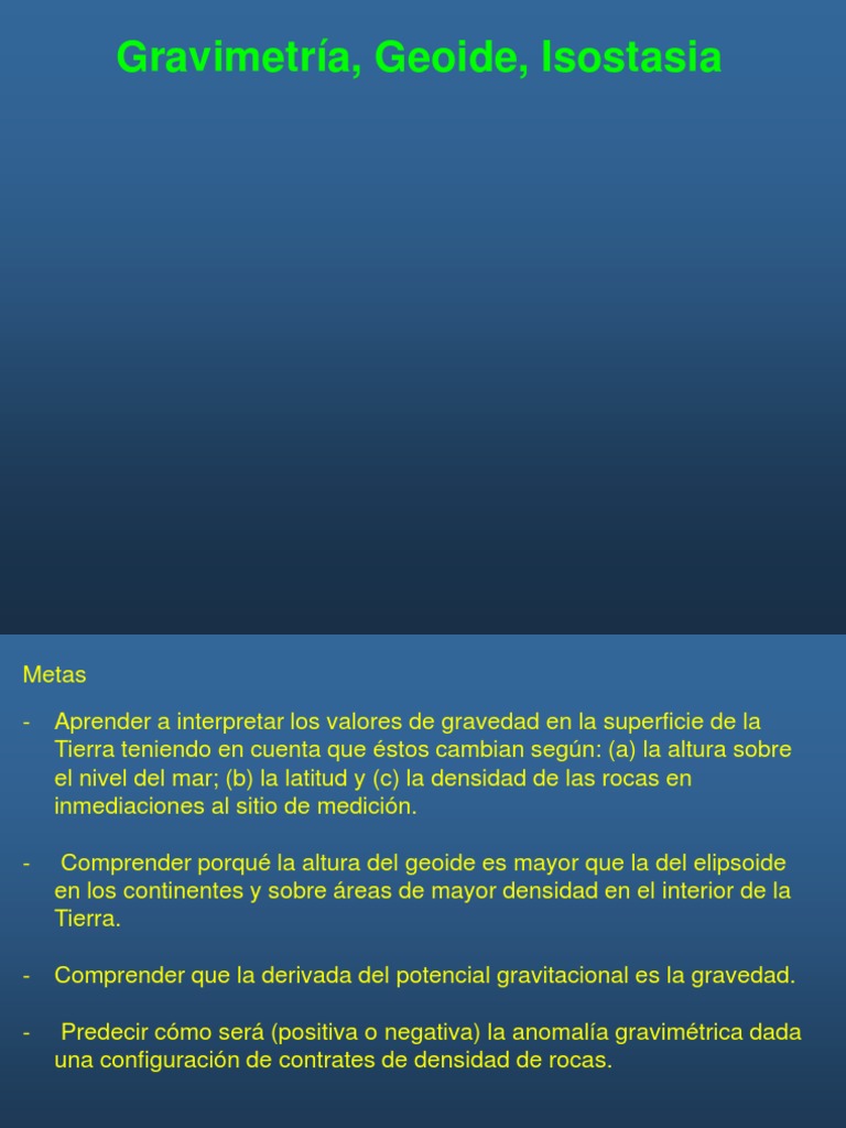 Introd Geofis Gravimetria 2019 II | PDF | Geología | Física Aplicada e ...