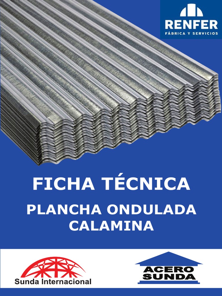 FICHA - Calamina Galv Sunda | PDF | Revestimiento | Acero