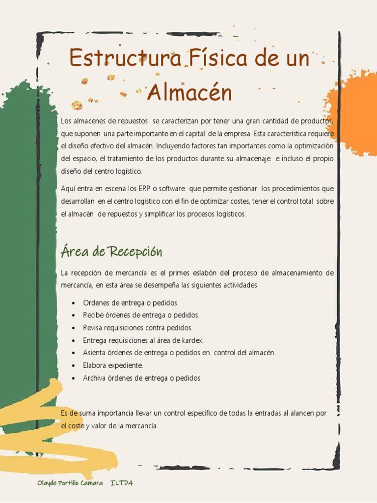 Estructura Física de Los Almacenes | PDF | Almacén | Logística