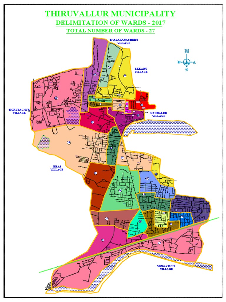 Thiruvallur Municipality Map 2019 | PDF