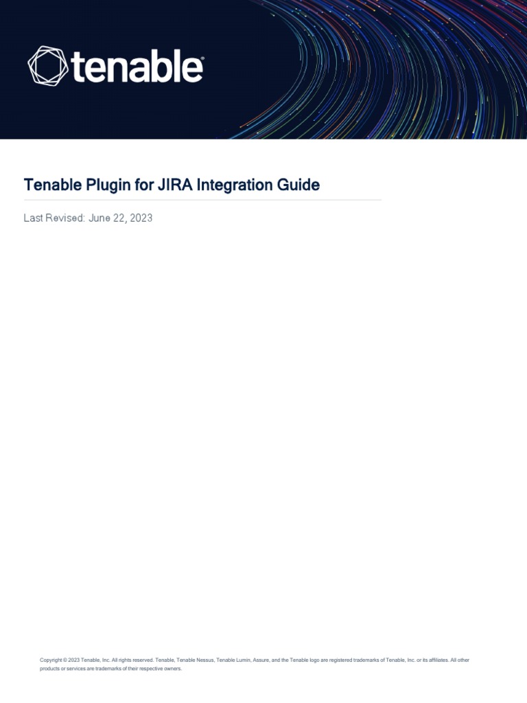 Tenable Plugin For JIRA Integration Guide | PDF | Proxy Server | Vulnerability (Computing)