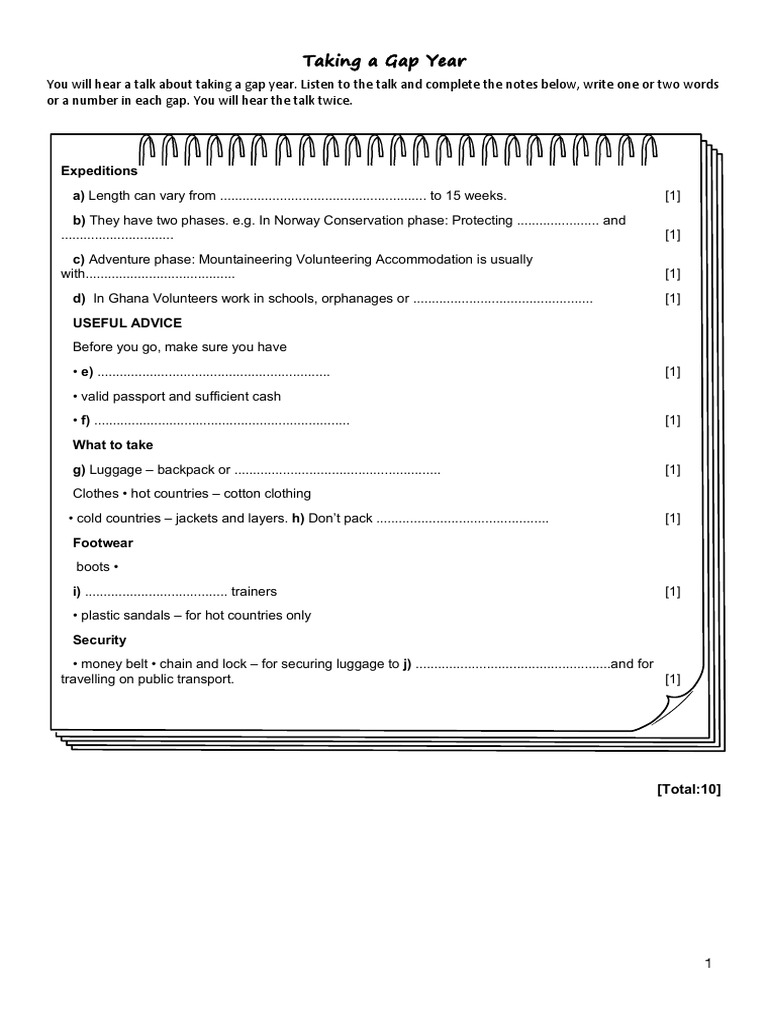 Gap Year | PDF | Foreign Language Studies