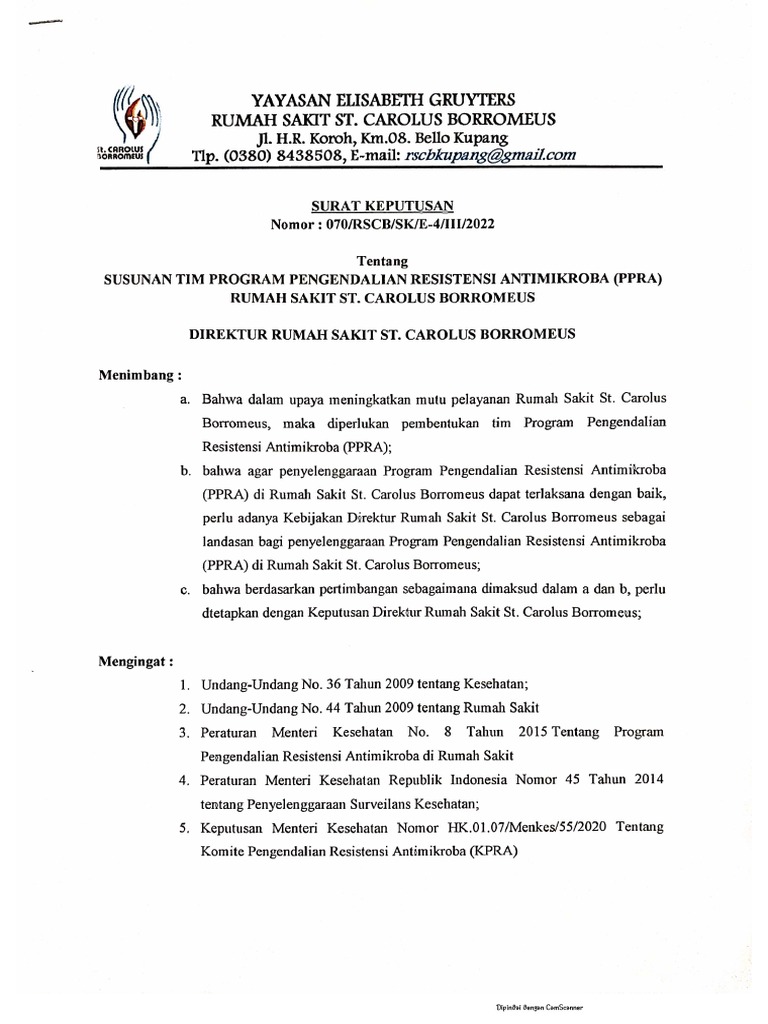 1) SK Tim PPRA | PDF