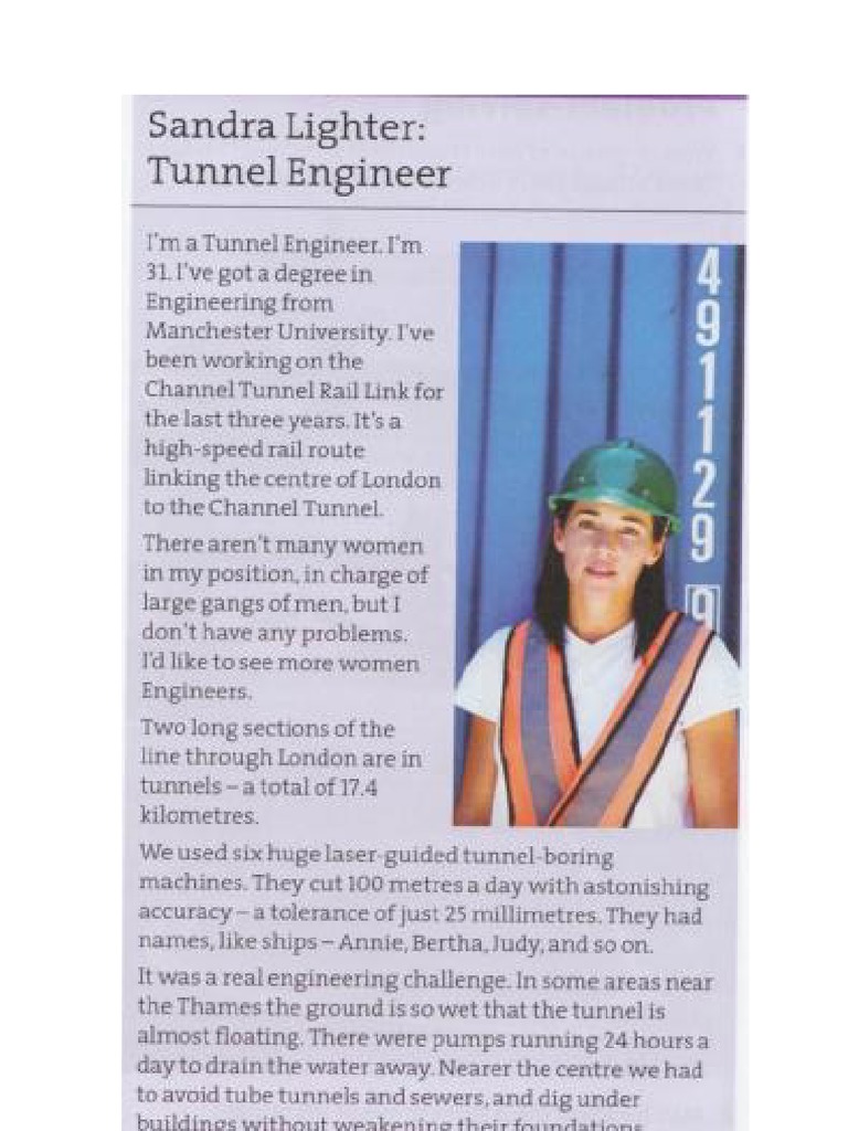 Sandra Tunnel Engineer | PDF