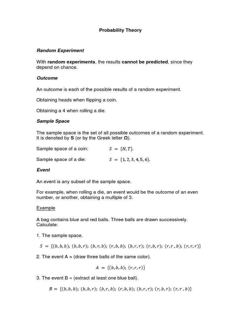 Probability Theory | PDF
