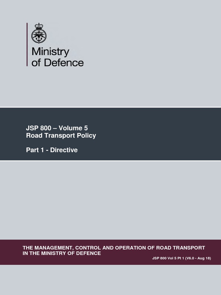 JSP 800 Vol 5 Ver 6 PDF