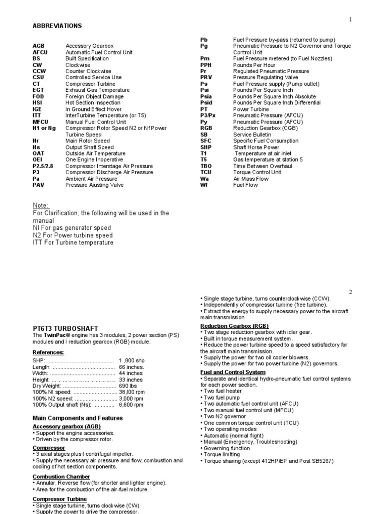 Pt6-3b Training Manual | PDF