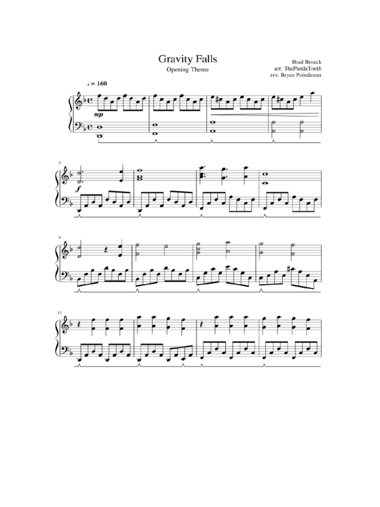 Gravity Falls - Intro | PDF