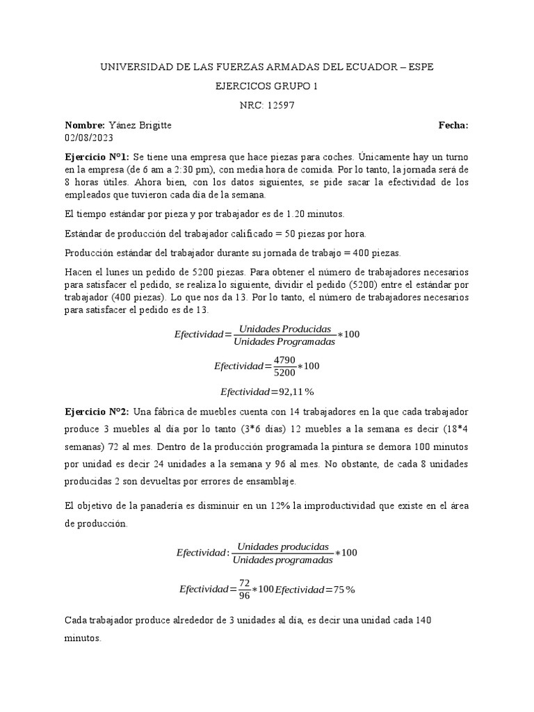 Ejercicios procesos | PDF