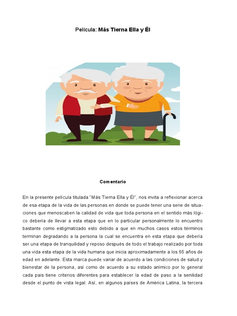 Reflexion Más Tierna Ella y Él | PDF | Vejez | Ciencias del comportamiento