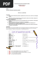 Ejercicios de Preguntas WH en Inglés | PDF | Artes del Lenguaje y ...