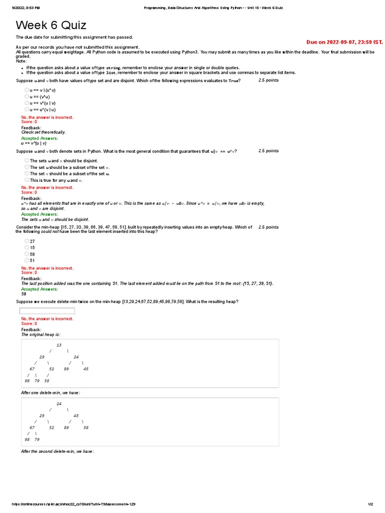 Programming Data Structures And Algorithms Using Python Unit 15 8533