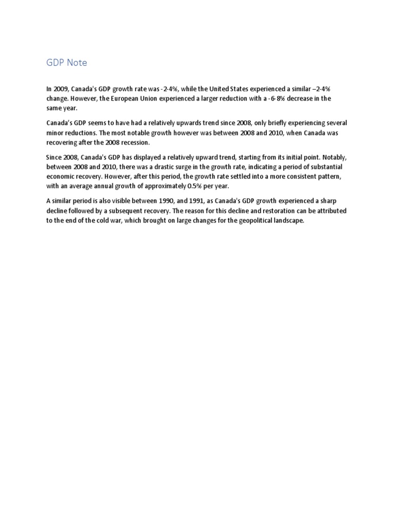 GDP Note | PDF