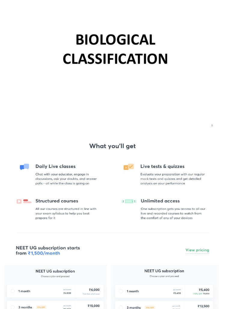 Biological Classification Ritu Rattewal | PDF