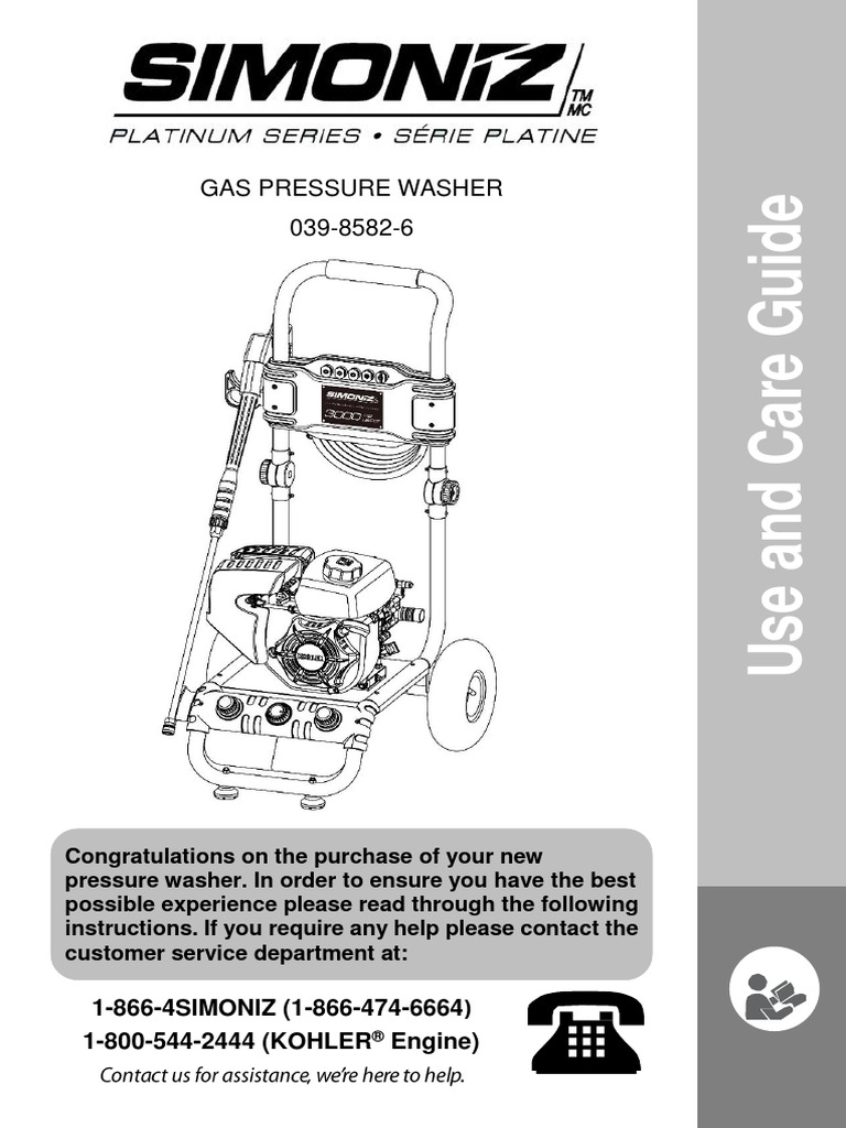 Manual 3000PSI 039-8582-EN | PDF | Washing Machine | Pump