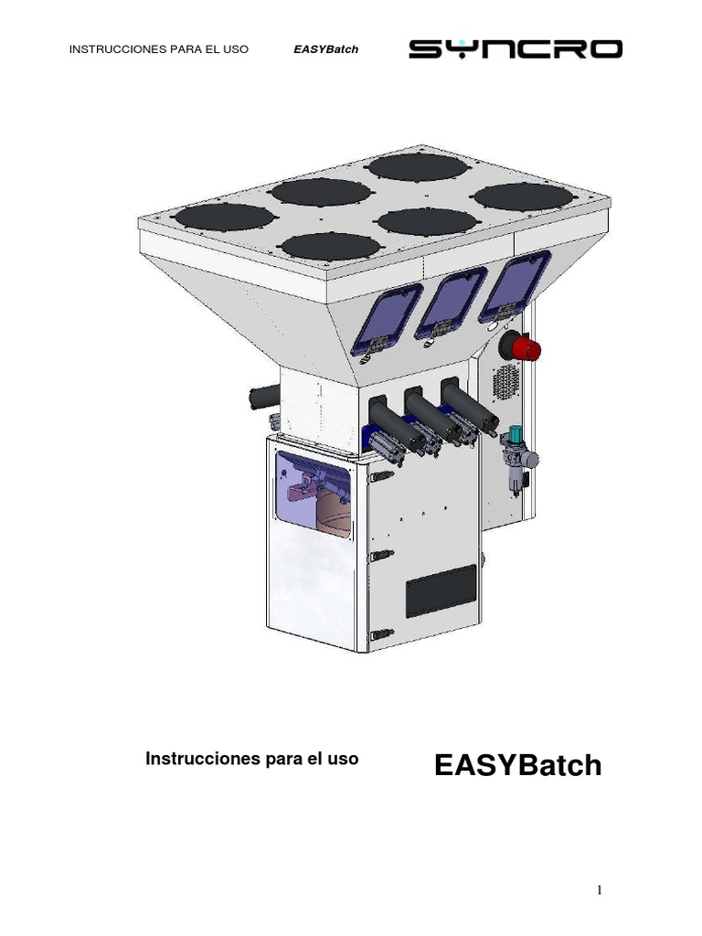 Manuale Istruzioni EaSYBatch-SPA | PDF | Tornillo | Temperatura