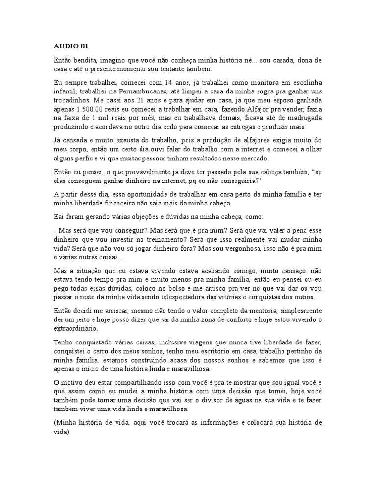 Meu Script Infalivel | PDF