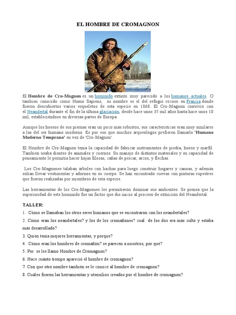 El Hombre de Cromagnon | PDF