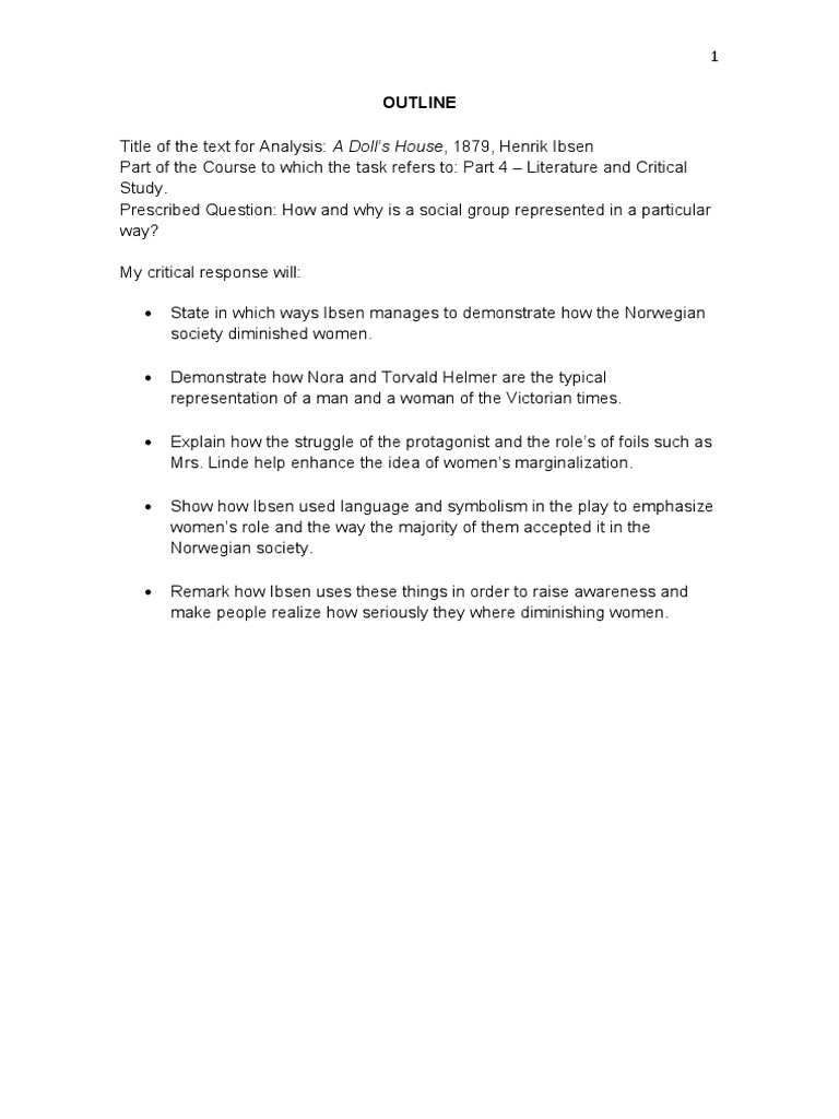 Eng.3. - W.T.2 - A Dolls House | PDF