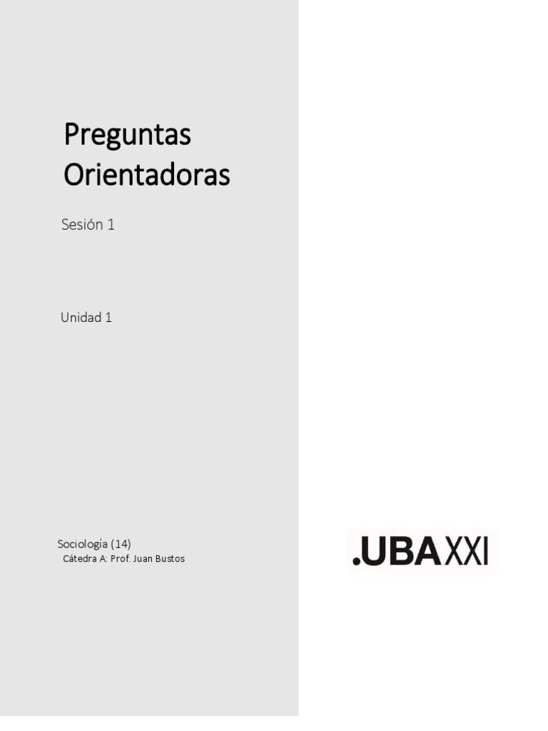 Preguntas Orientadoras S1 - 2c2023 | PDF