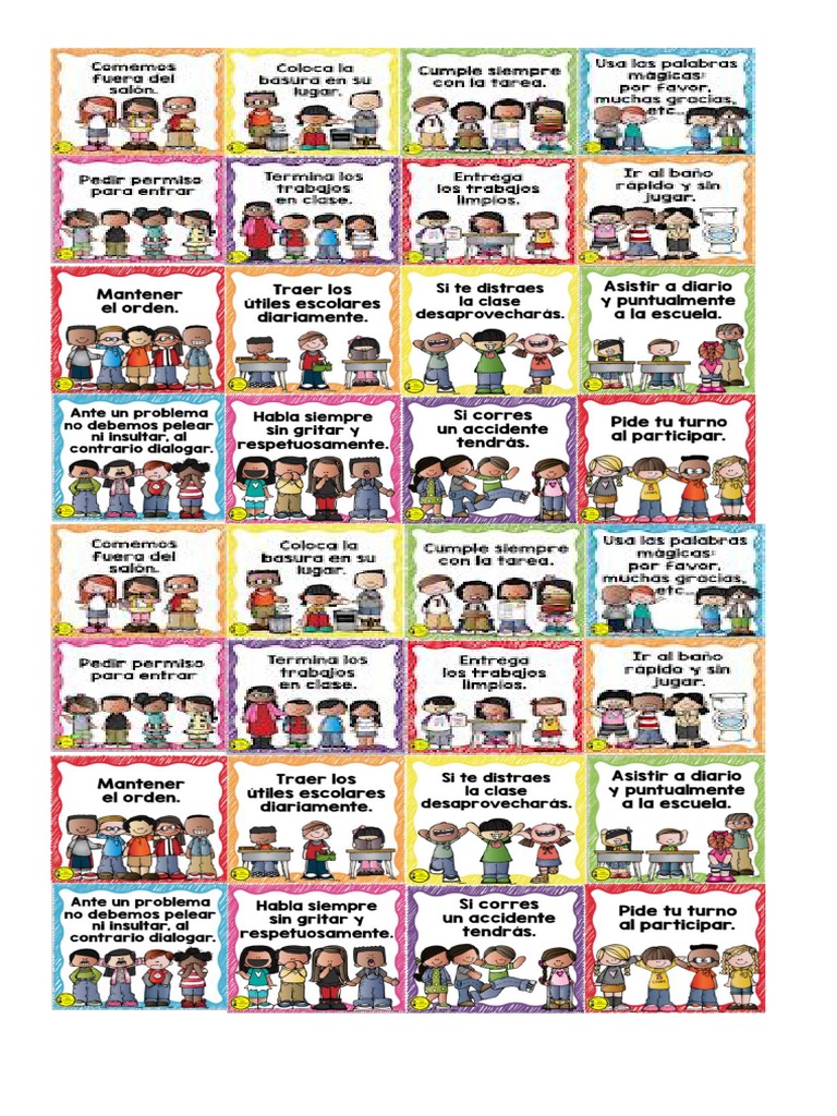 Normas Dentro Del Salon | PDF