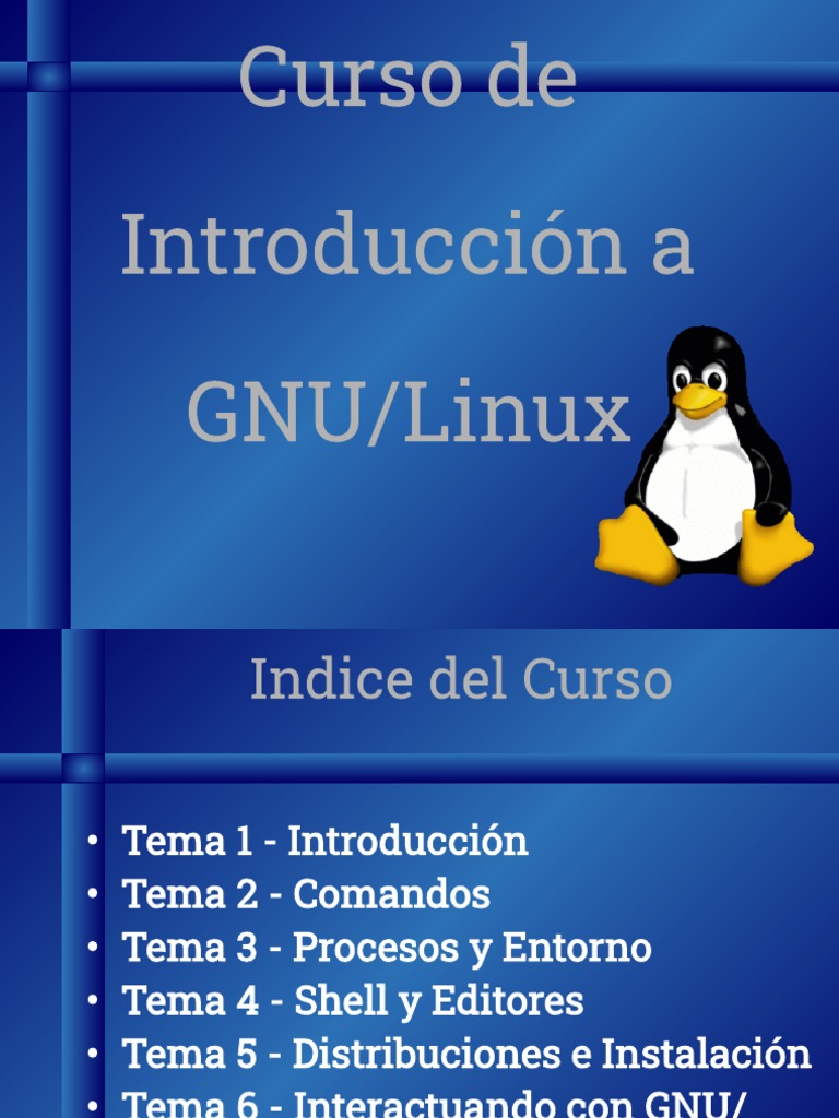 Curso Básico de GNU/Linux | PDF | Distribución de Linux | Unix
