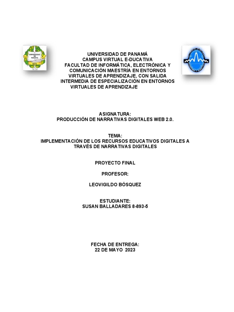 Susan Balladares Proyecto Final | PDF