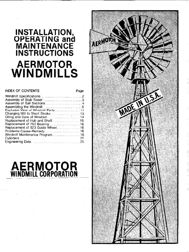 Aermotor Installation Instructions | PDF