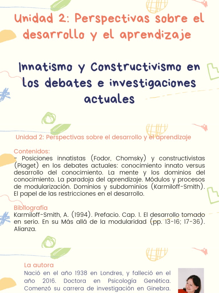 Picología 2. TP 5 Y 6. Karmiloff-Smith | PDF