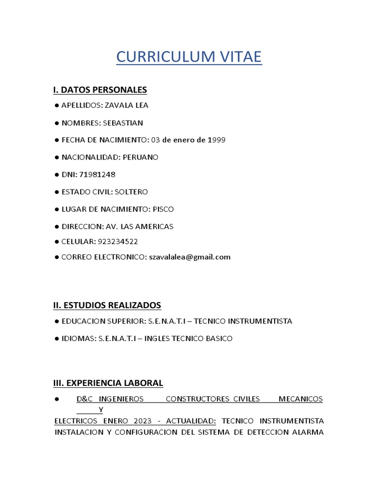 Sebastian Zavala Lea | PDF