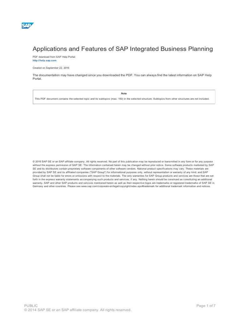 Applications and Features of IBP | PDF