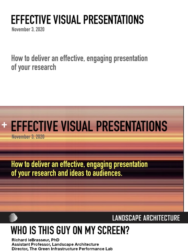 Effective Visual Presentations | PDF
