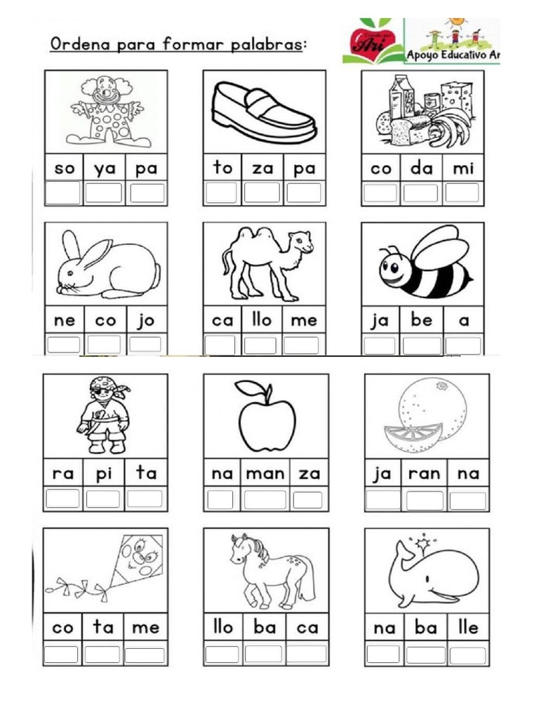 Ordenar Silabas | PDF