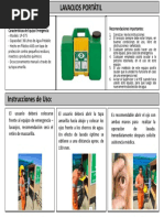 Instrucciones de Uso de Lavaojos Portatil | PDF | Ojo | Agua