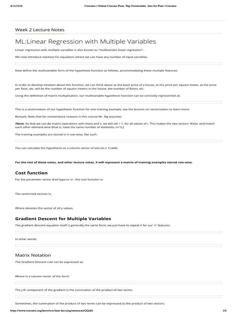 Week 2 Lecture Notes | PDF