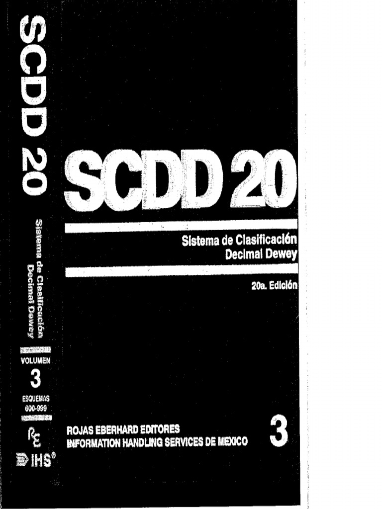 SCD Dewey Tomo 3 20 Edicion | PDF