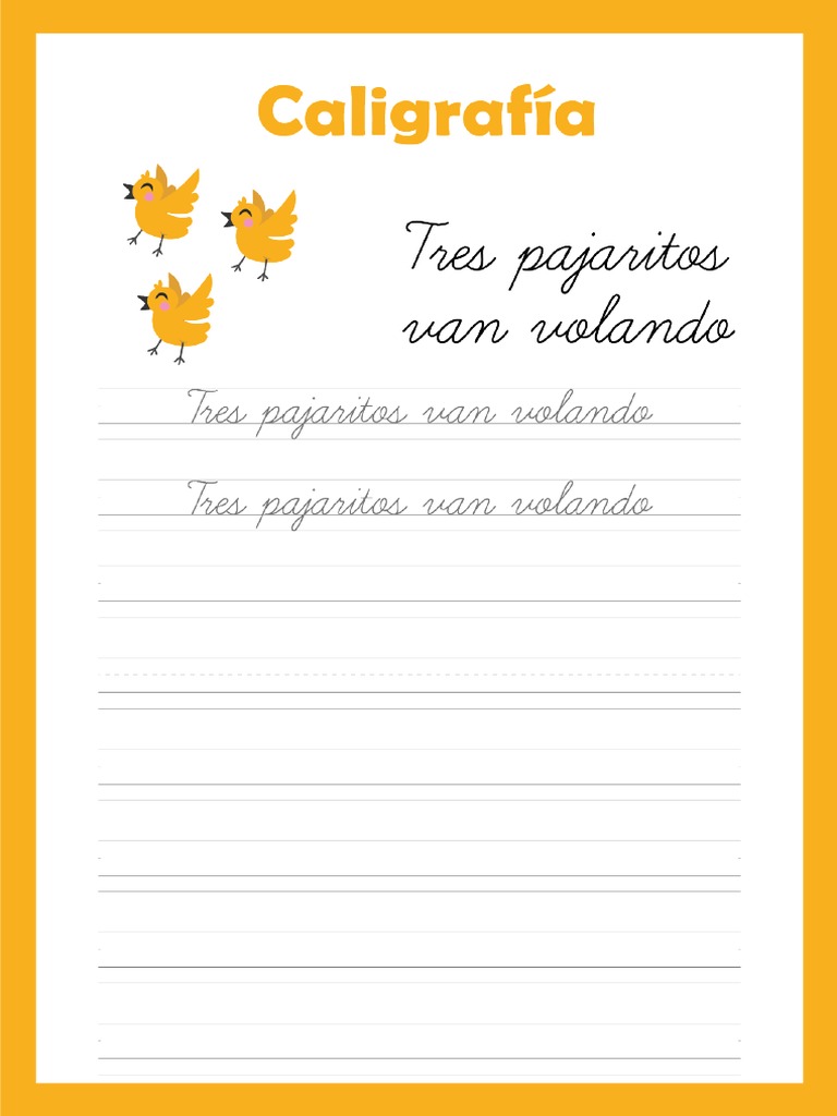 Caligrafia para Ninos de 9 A 10 Anos | PDF