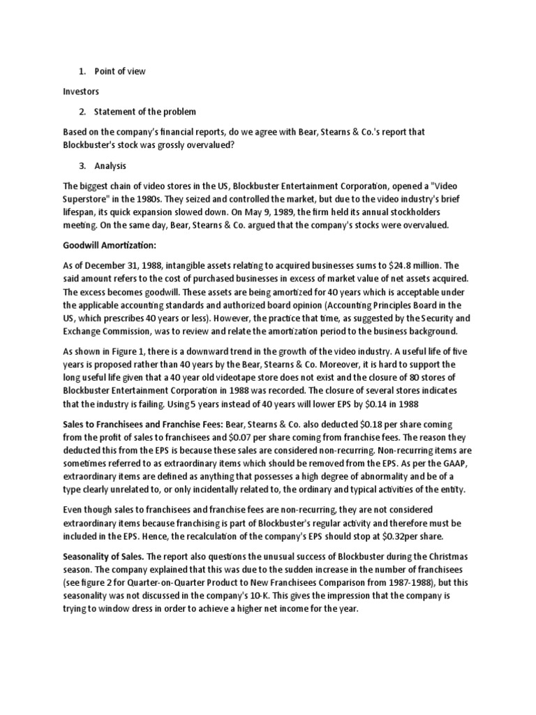 Case 2 Blockbuster Entertainment Corp | PDF