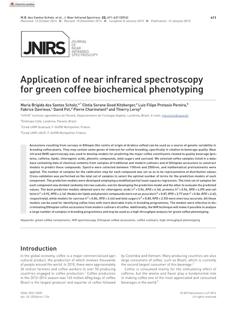 Application-of-near-infrared-spectroscopy-for-green-coffee-biochemical ...