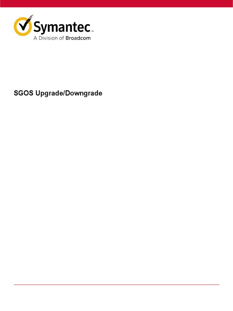 SGOS Upgrade Downgrade Guide | PDF | Proxy Server | I Pv6