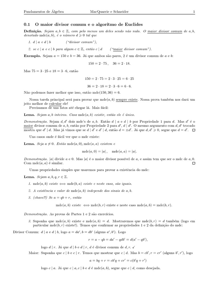 MAT028 Fundamentos de Lgebra 3 | PDF