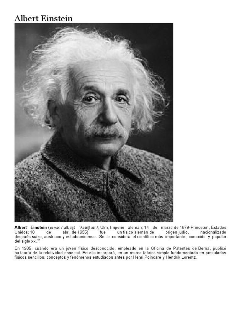 Albert Einstein | PDF
