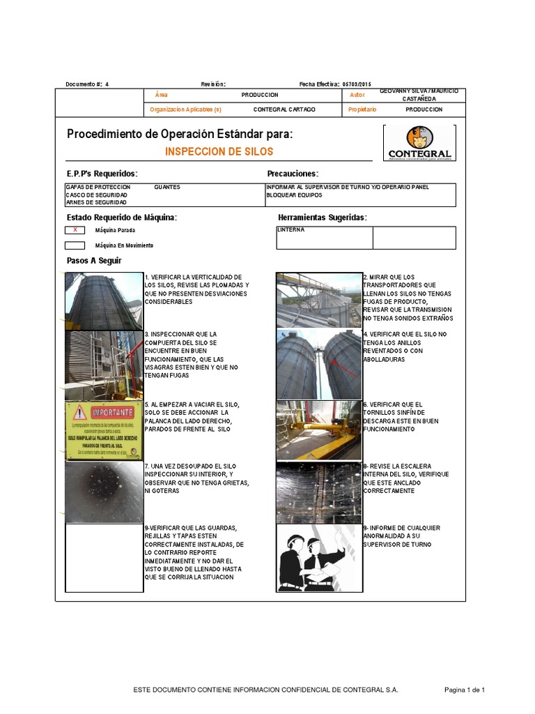 Inspeccion de Silos. | PDF
