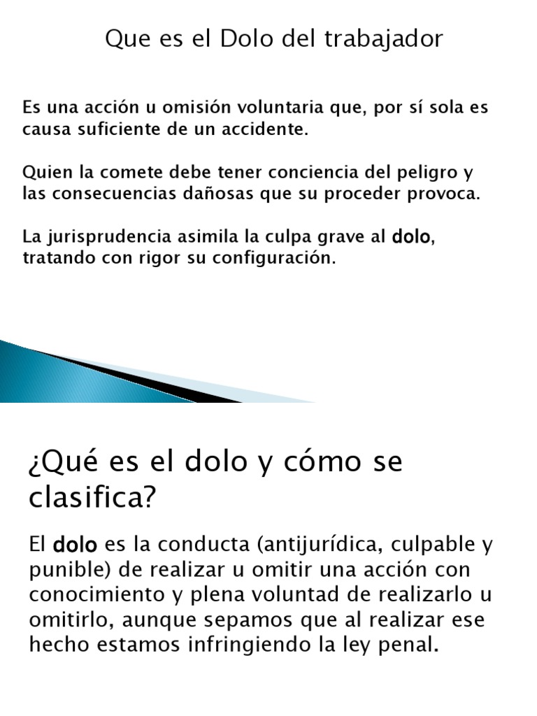 Dolo | PDF | Intención (Derecho Penal) | Justicia