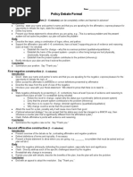 Student Handout For Lincoln Douglas Debate Format | PDF | Epistemology ...