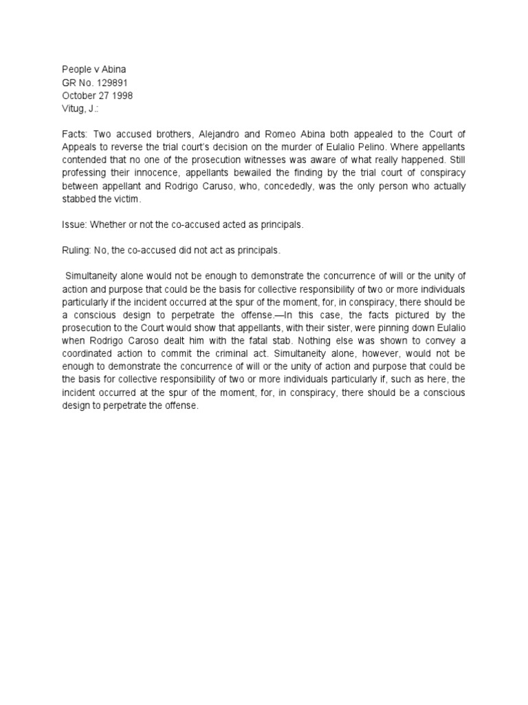People V Abina | PDF